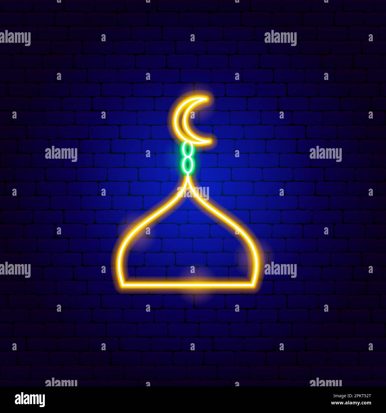 Mosque Dome Islamic Neon Sign Stock Vector Image & Art - Alamy