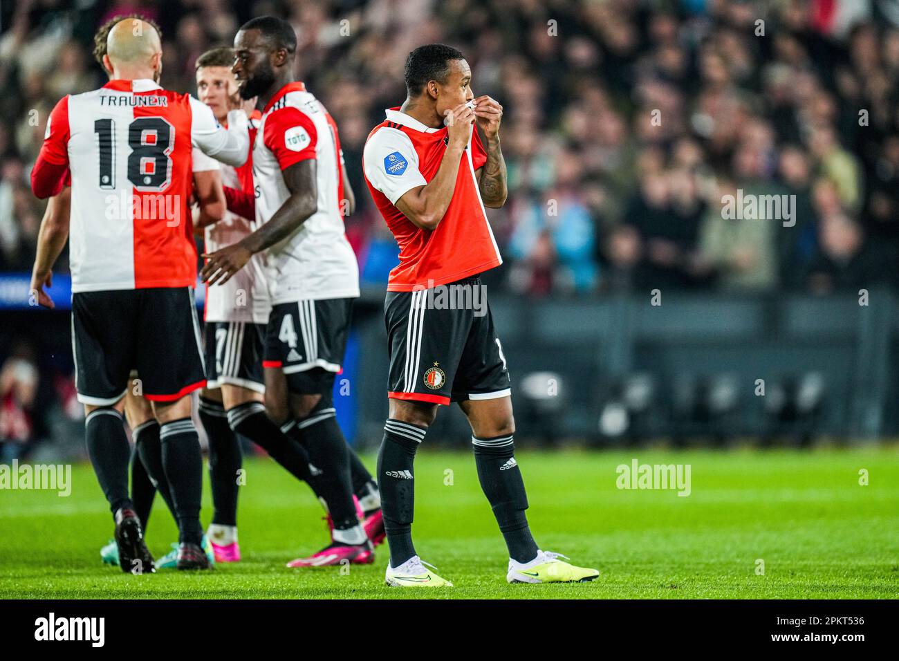 Rotterdam - Igor Paixao of Feyenoord celebrates the 4-0 during the ...
