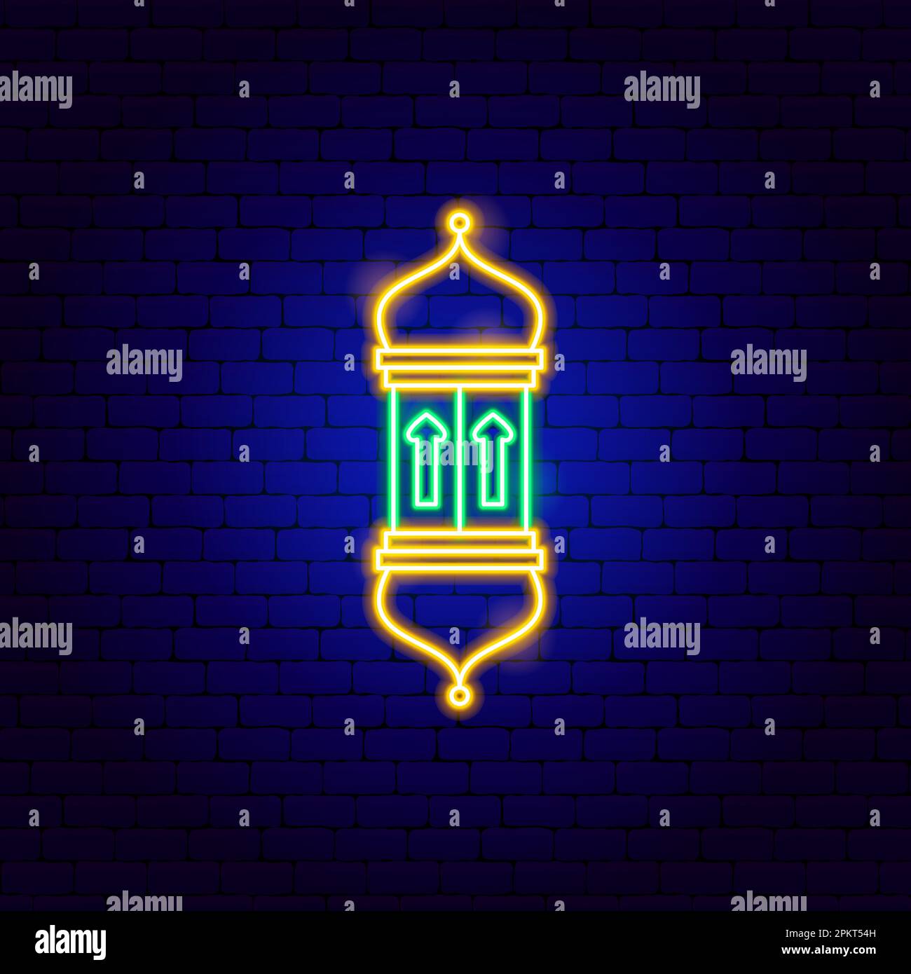 Lantern Ramadan Neon Sign Stock Vector Image & Art - Alamy