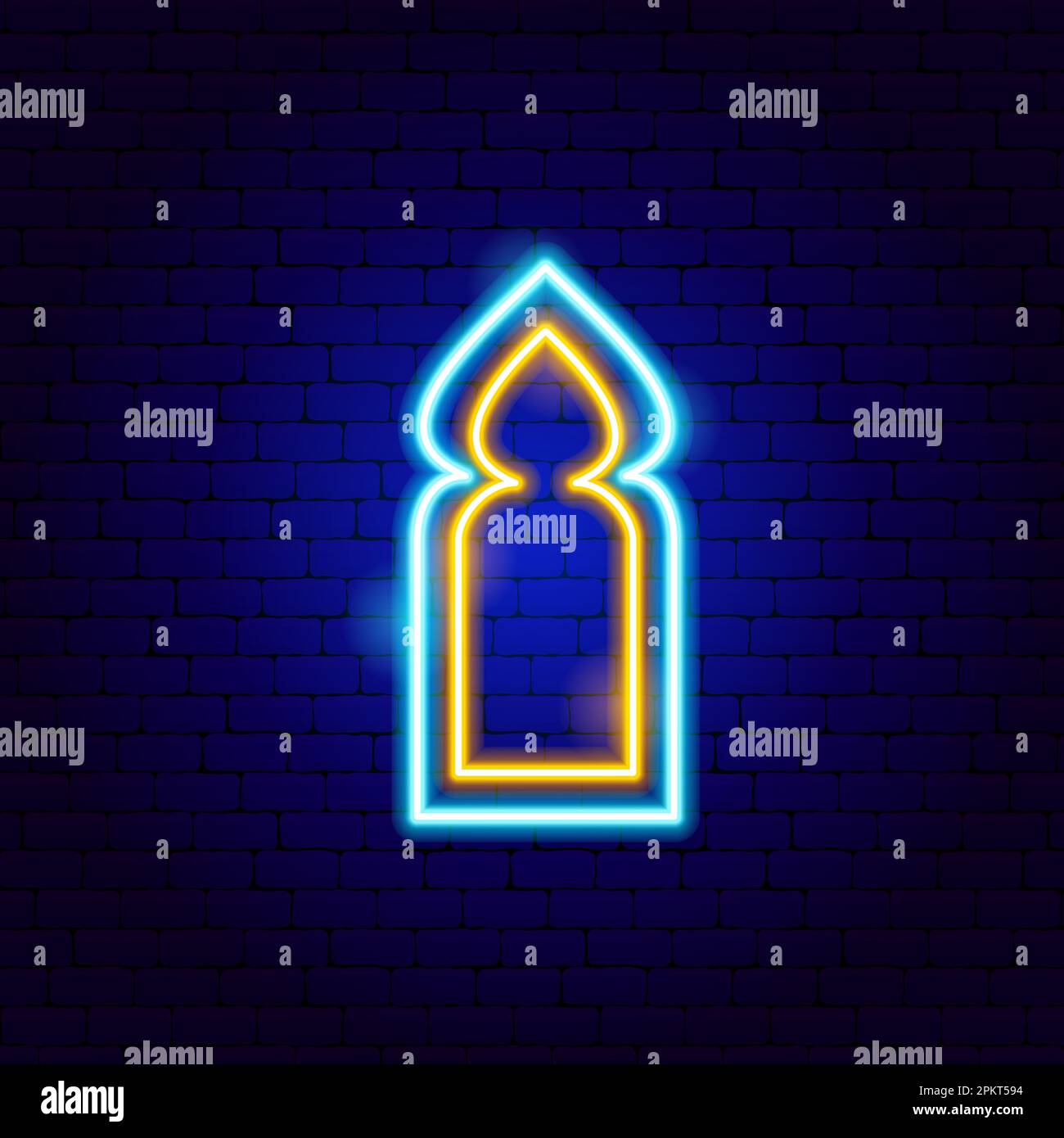Arabic Window Arc Neon Sign Stock Vector Image & Art - Alamy