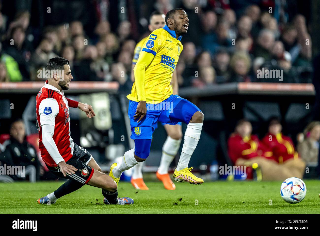 ROTTERDAM, Netherlands. 09th Apr, 2023. football, Stadium De Kuip ...