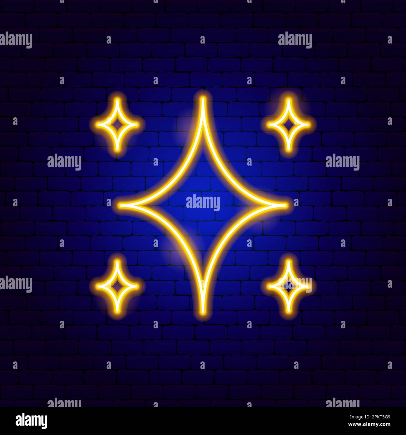 Stars Bright Neon Sign Stock Vector Image & Art - Alamy