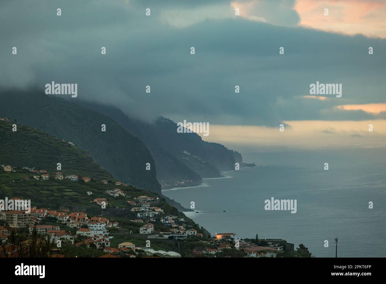 Exploring the Coastal Cityscapes Natural Beauty. Madeira, Spain Stock ...
