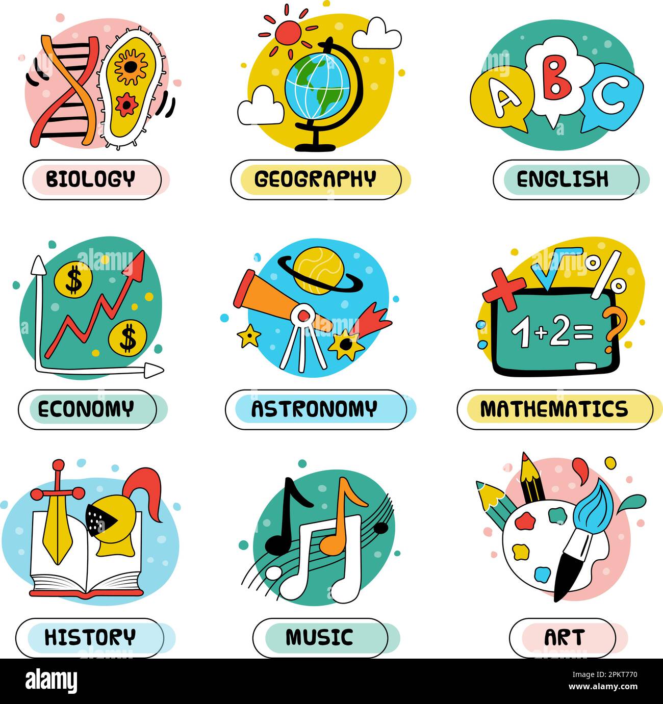 Lessons logo. Science learning symbols with place for text recent ... Lessons logo. Science learning symbols with place for text recent ...