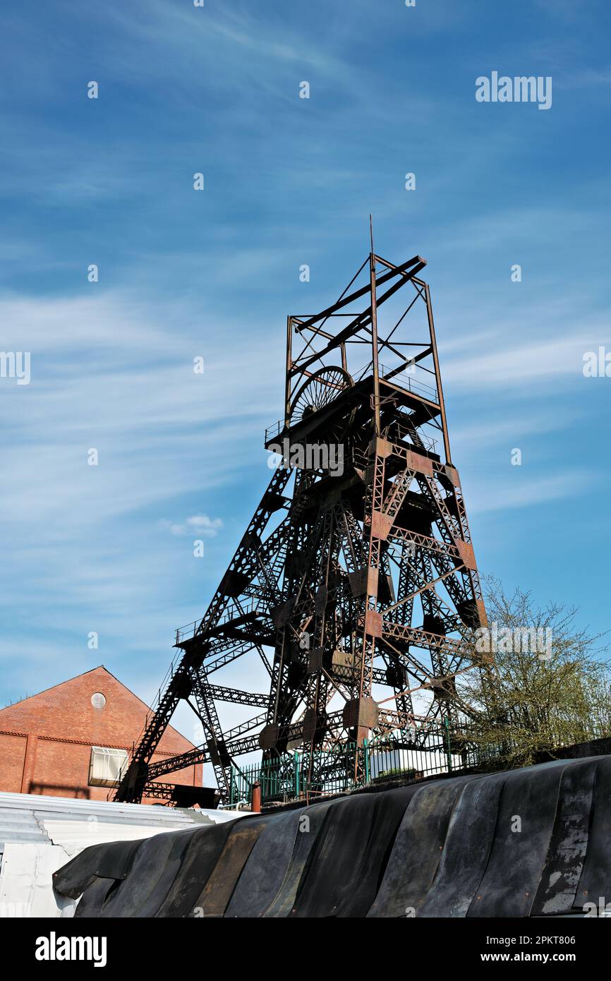 The coal-mining tower of Astley, Lancashire stands tall against the ...