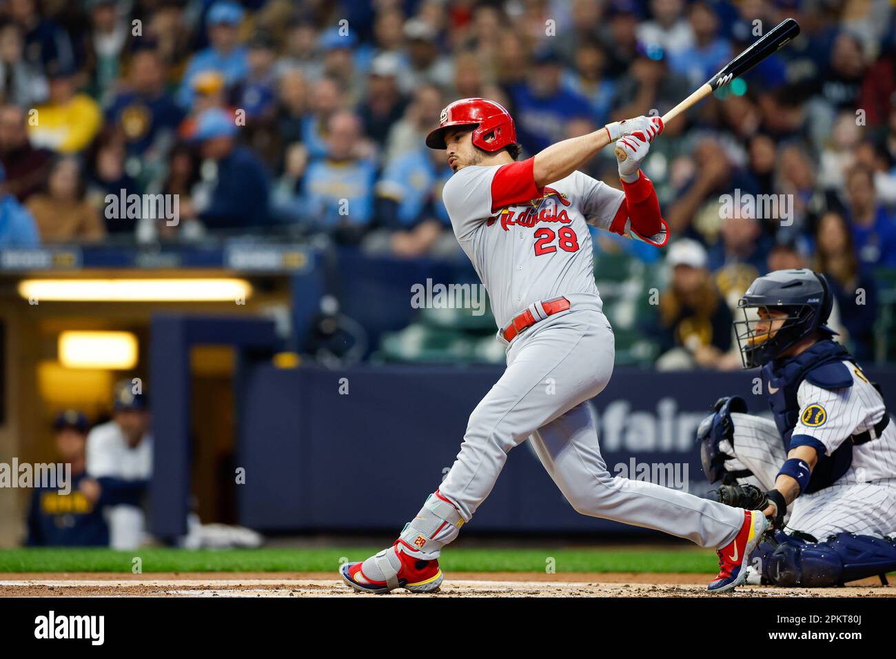 April 8, 2023: St. Louis Cardinals third baseman Nolan Arenado (28) in ...
