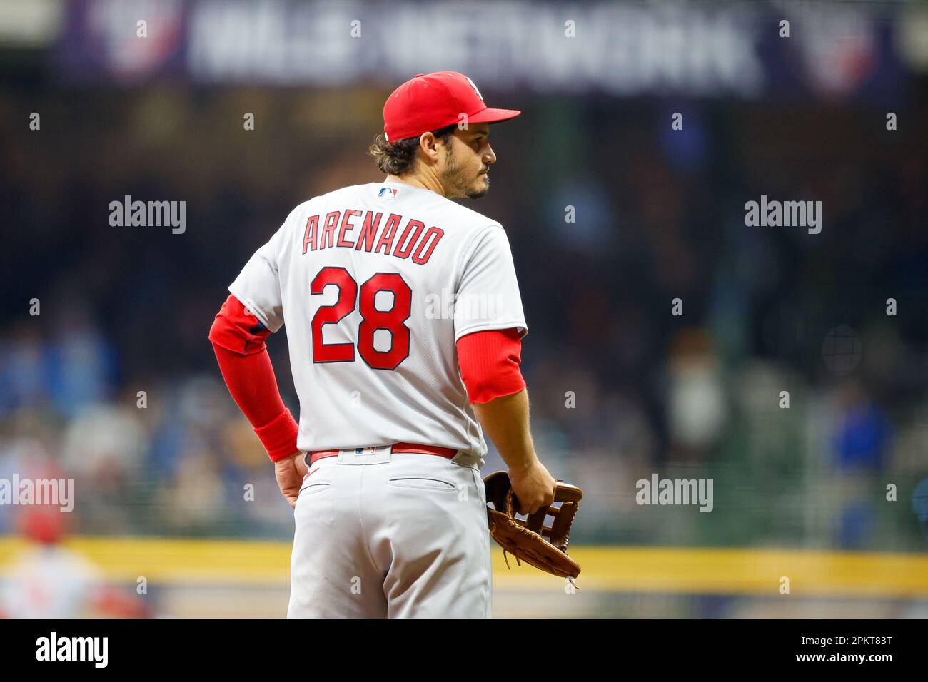 April 8, 2023: St. Louis Cardinals third baseman Nolan Arenado (28 ...