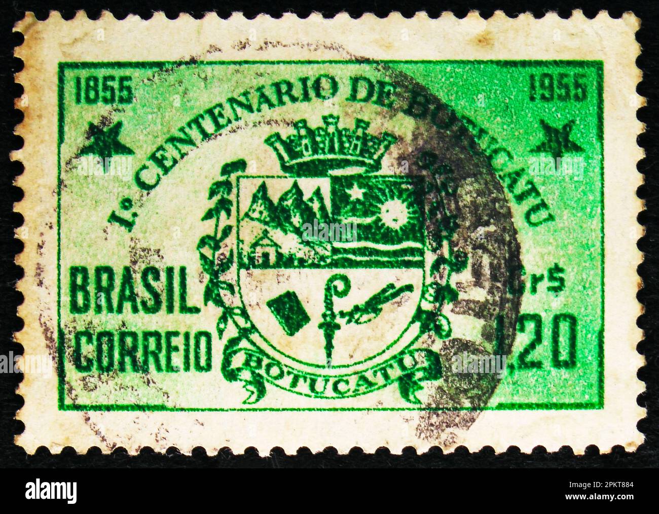 MOSCOW, RUSSIA - MARCH 26, 2023: Postage stamp printed in Brazil shows ...