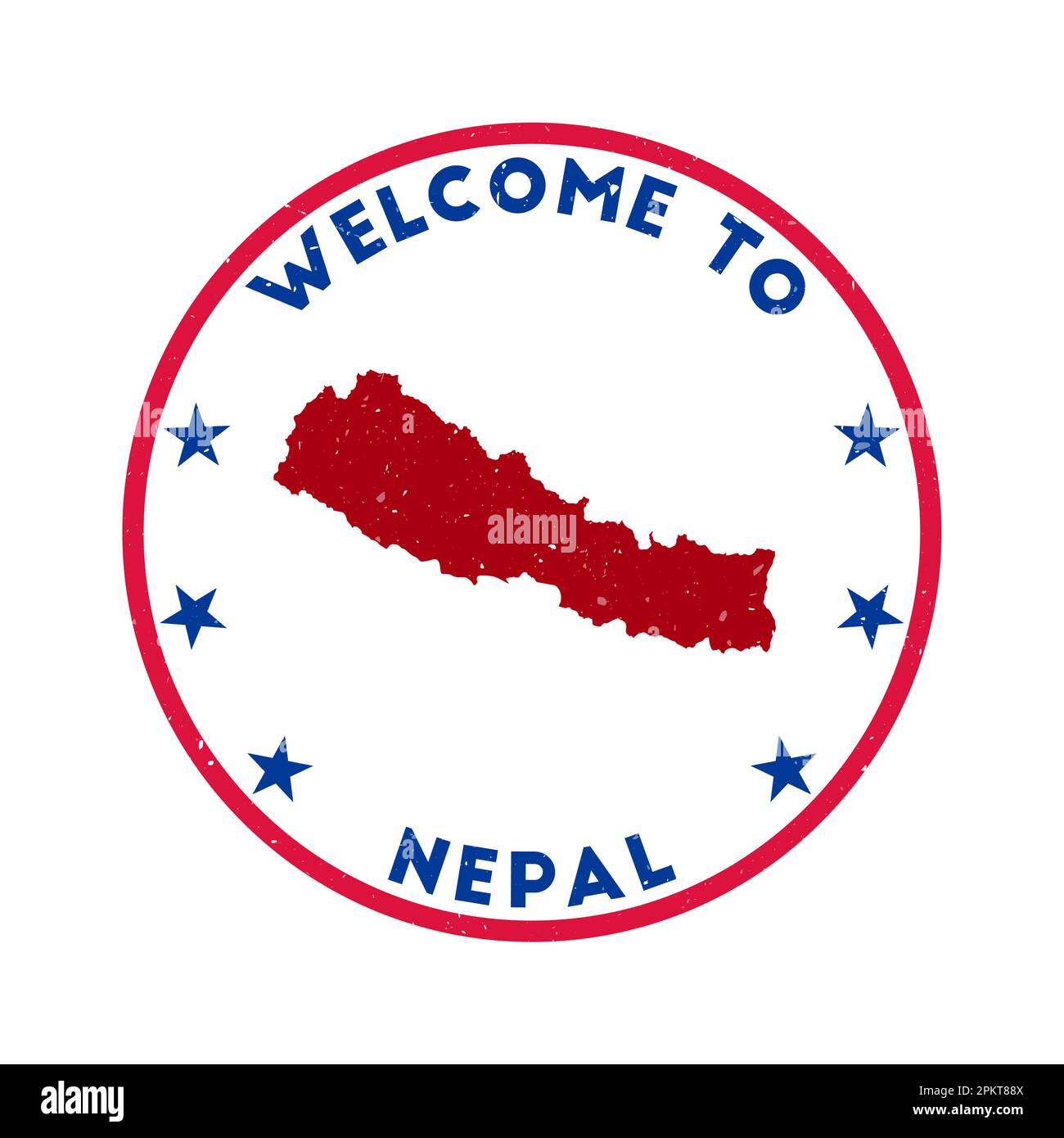 Nepal flag in nepal map Stock Vector Images - Alamy