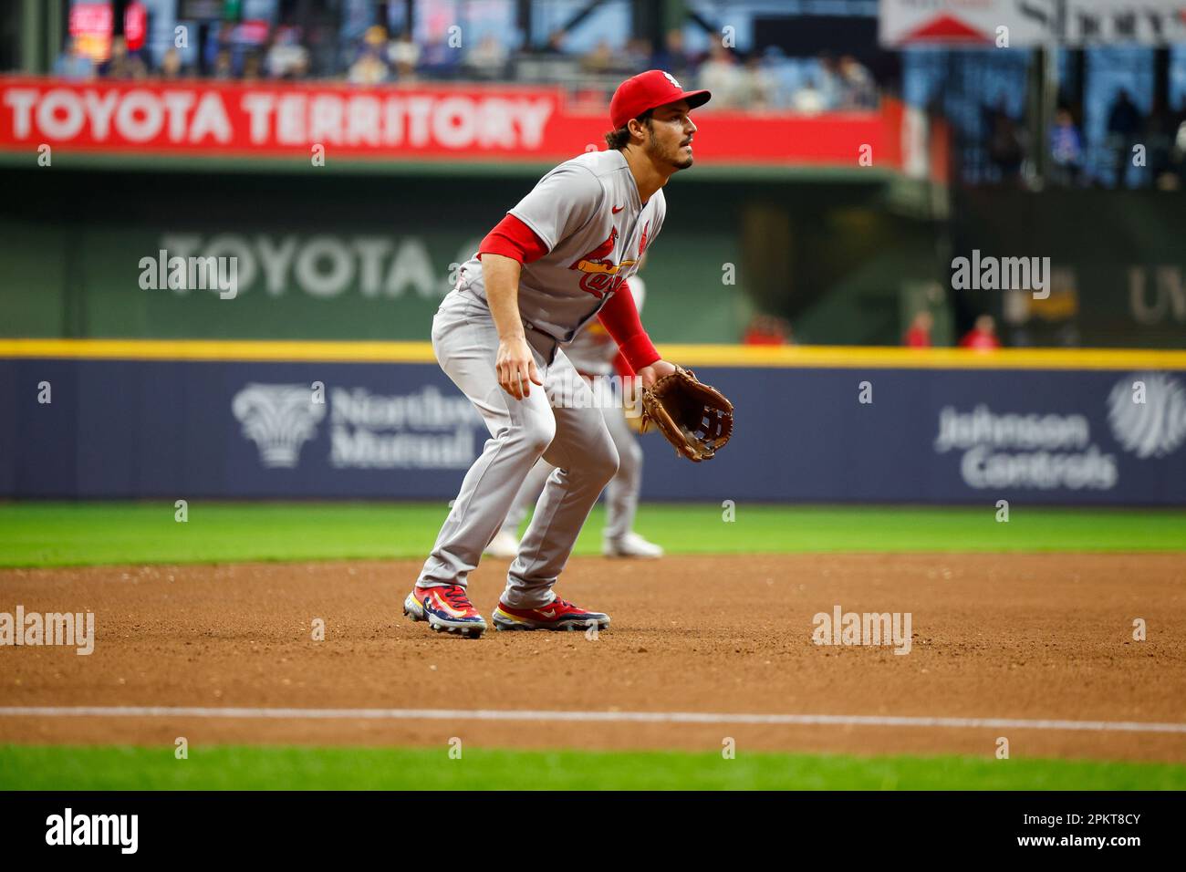 April 8, 2023: St. Louis Cardinals third baseman Nolan Arenado (28 ...