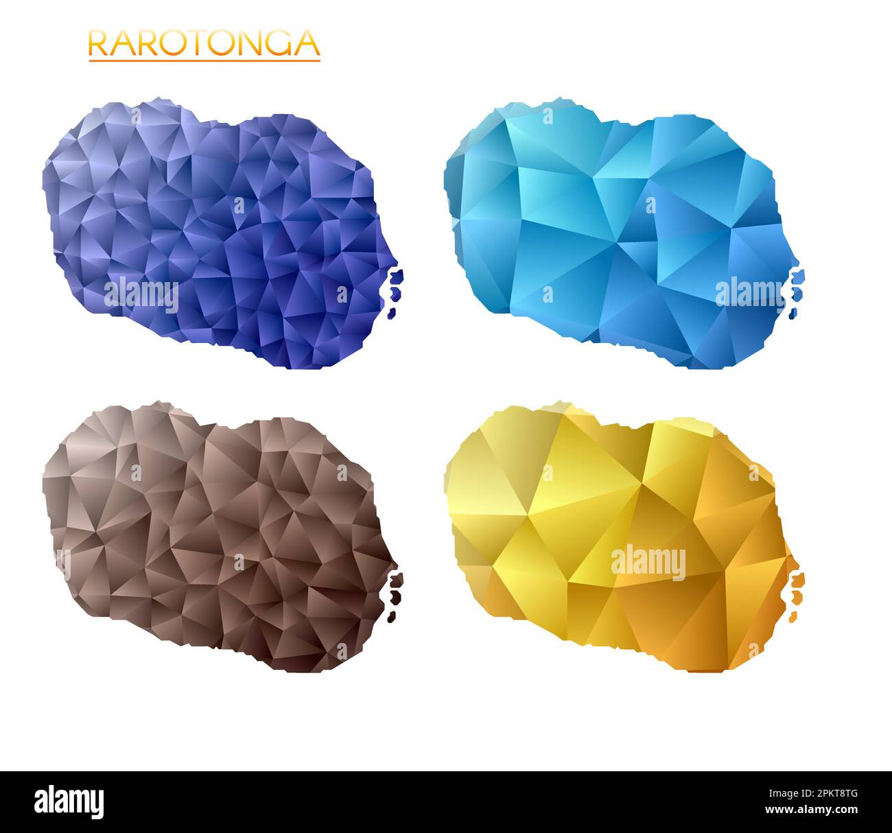 Island rarotonga map hi-res stock photography and images - Alamy