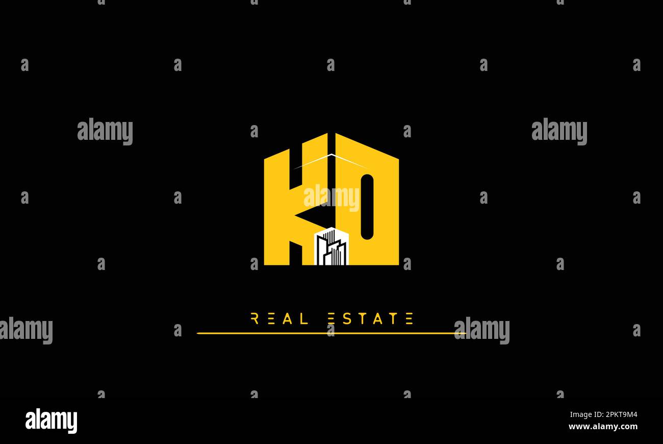 Ko real estate logo hi-res stock photography and images - Alamy