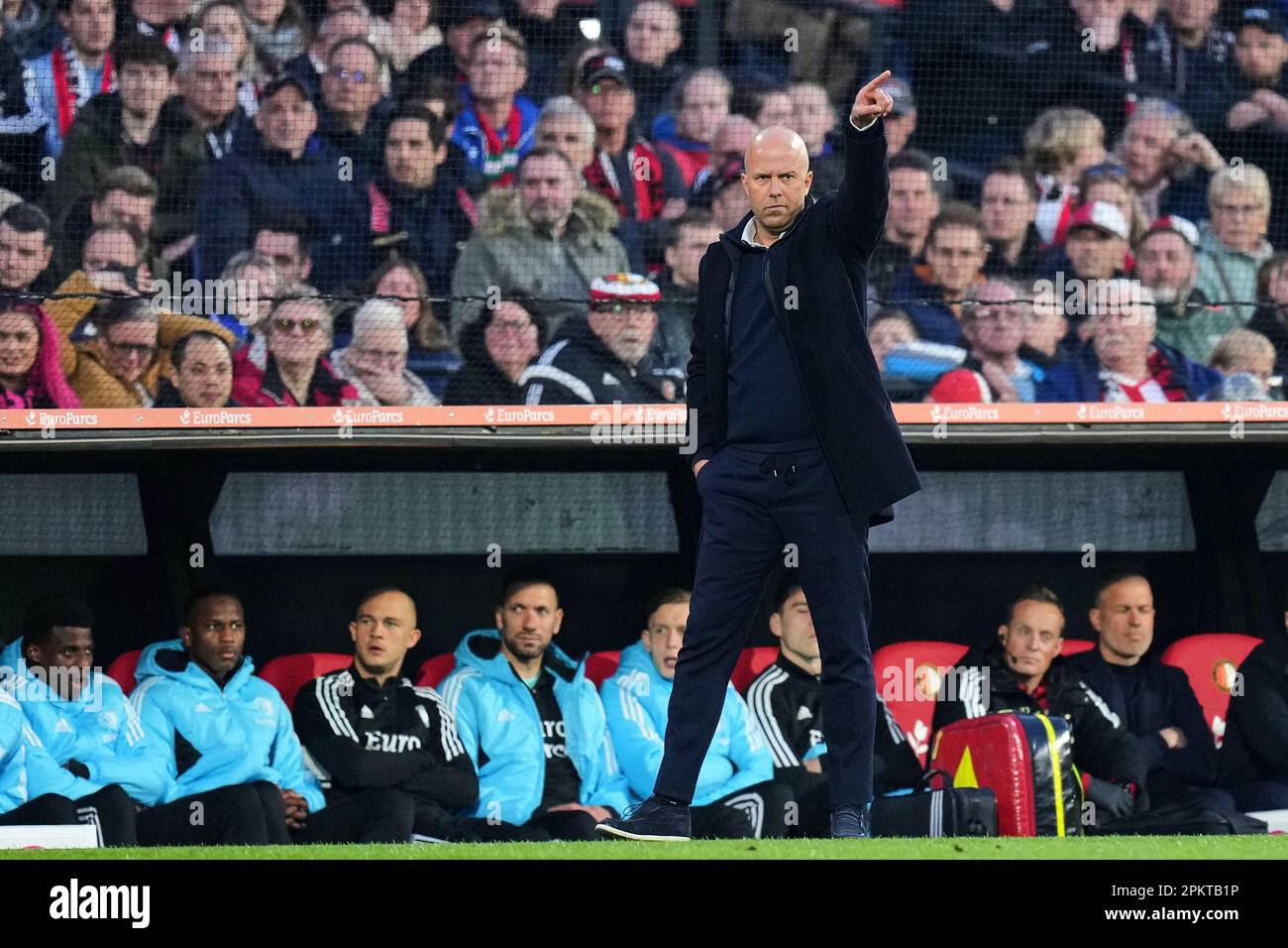Rotterdam - Feyenoord coach Arne Slot during the match between ...