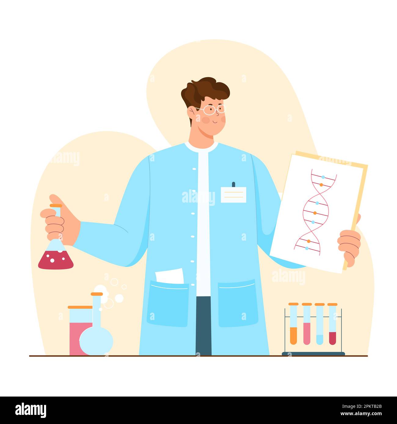 Genetics lab Stock Vector Images - Alamy