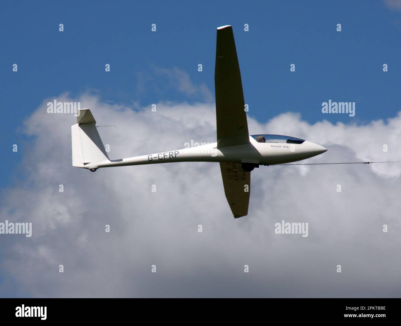 A Centrair 101A Pegase glider at a private airfield West Sussex Stock ...