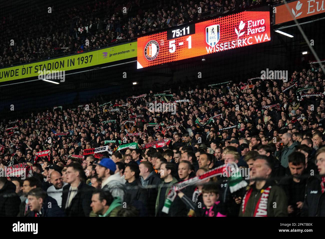 Rotterdam - Feyenoord wins 5-1 during the match between Feyenoord v RKC ...