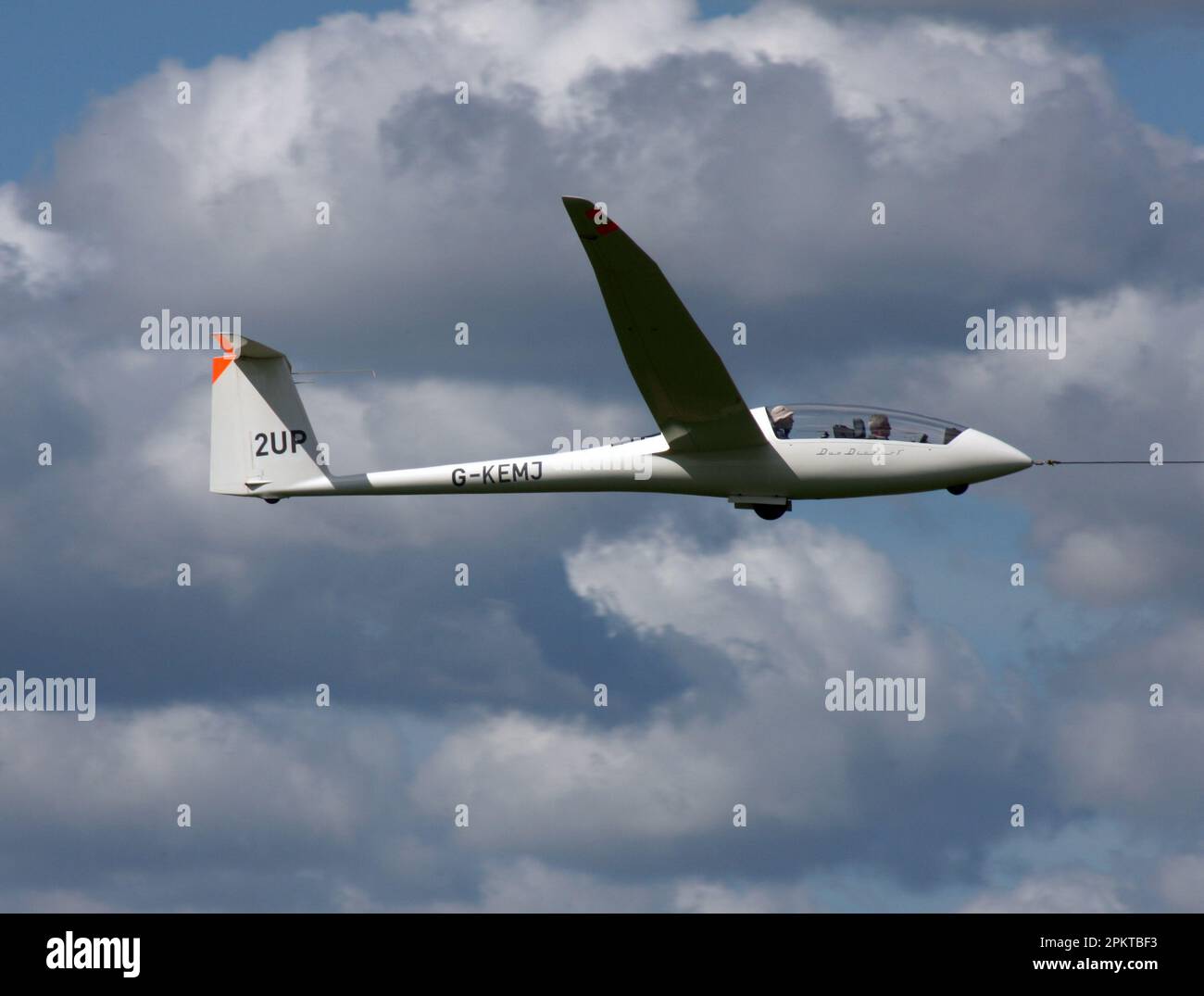 A Schempp-Hirth Duo Discus T glider at a private airfield West Sussex ...
