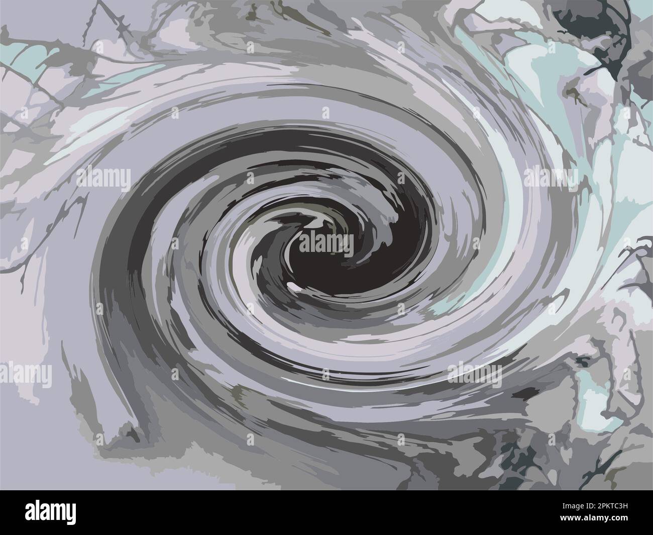 Vortex background in gray tonality - winter motifs. Abstract blurred ...