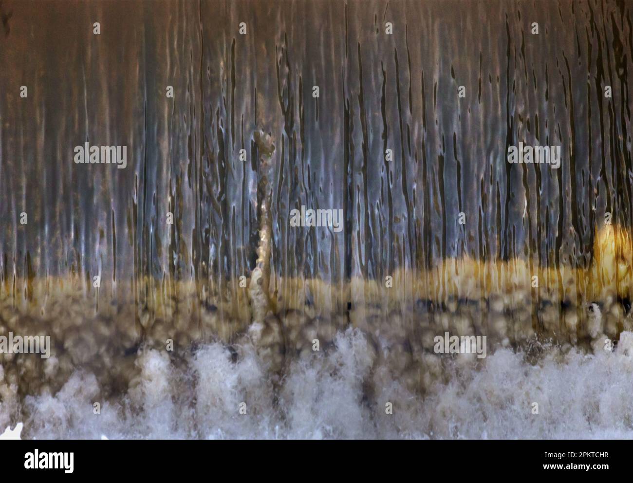 The weir in the Koonap River overflows after heavy rains in the area ...
