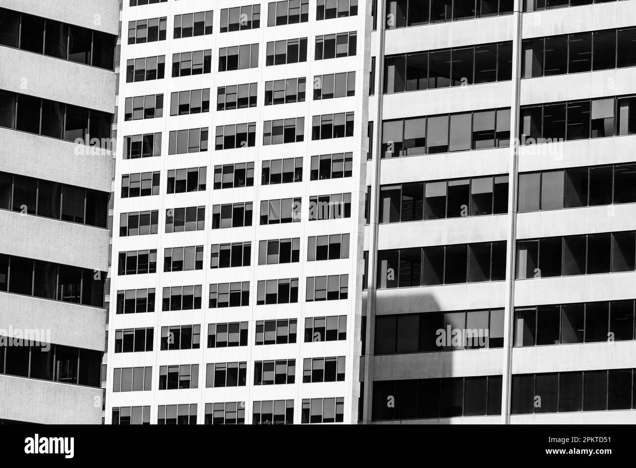 Urban Glass and Steel Windows, architectural details of one building ...