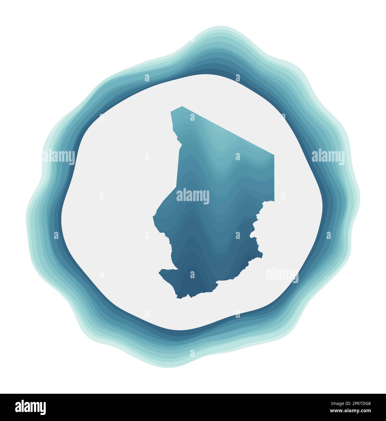 Chad digital map hi-res stock photography and images - Alamy