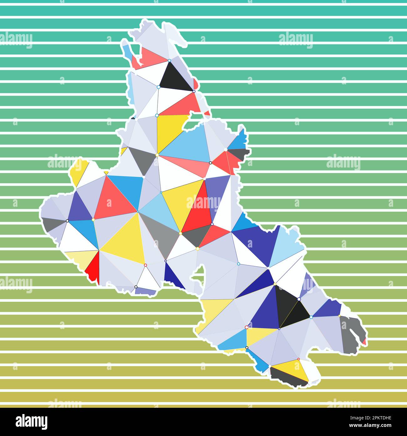 Krk vector illustration. Krk design on gradient stripes background ...