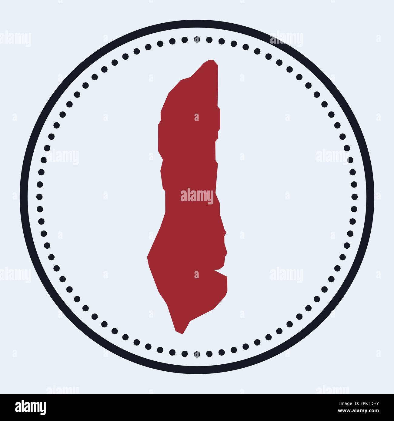 Grand Turk Island round stamp. Round logo with map and title. Stylish ...