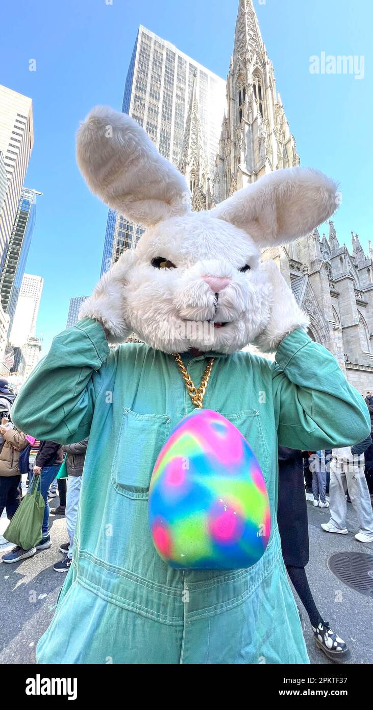 Parade participants in costume are seen during the 2023 New York City ...
