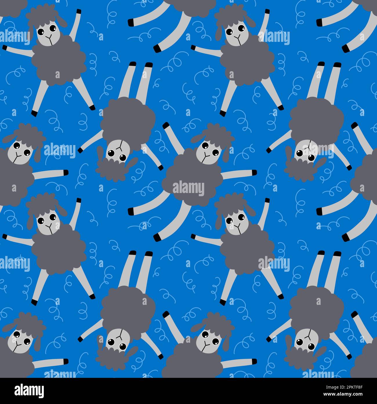 Cartoon animals seamless sheep pattern for wrapping paper and fabrics ...