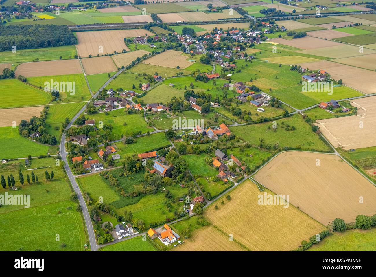 Meadows and fields in norddinker in uentrop district in hamm hi-res ...