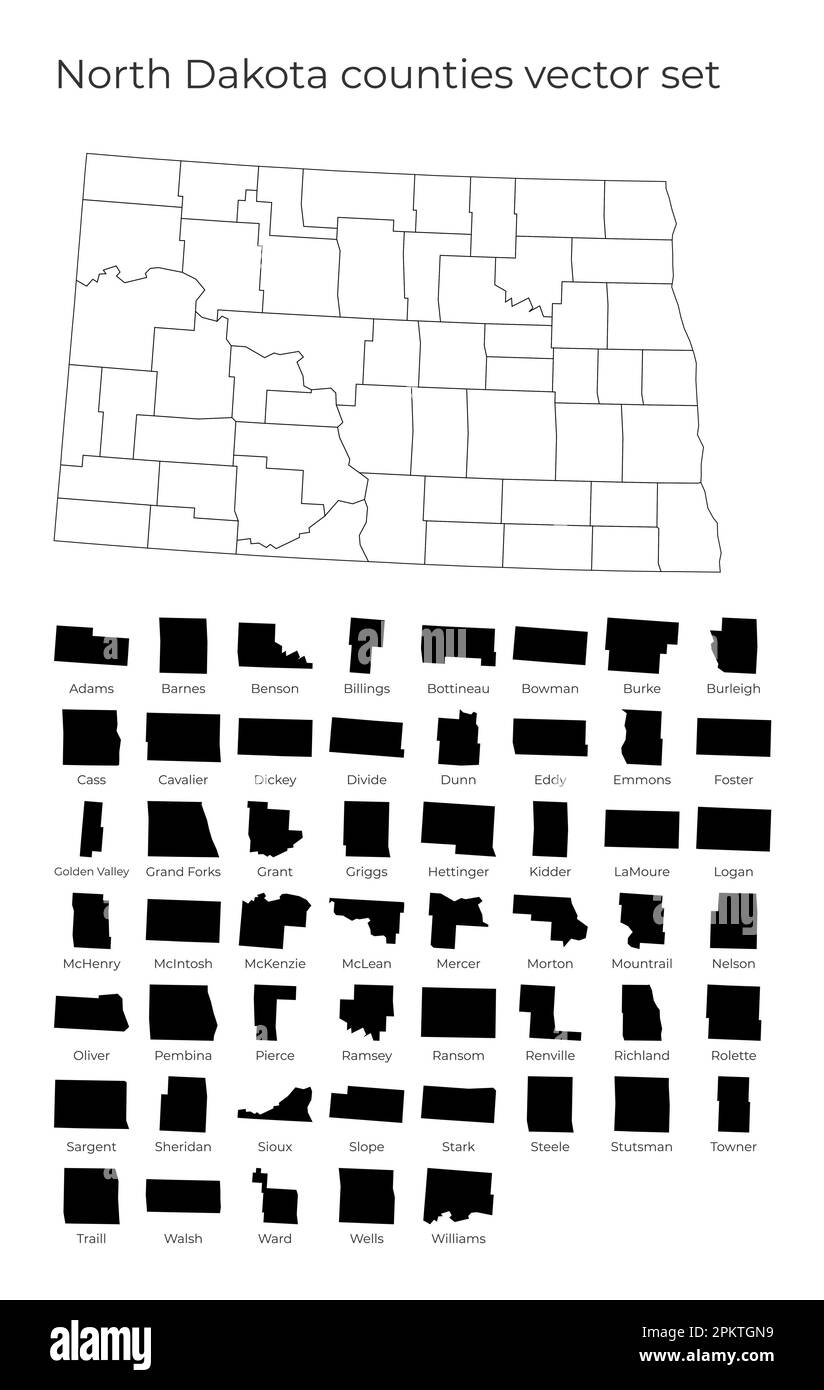 Usa blank map state borders Black and White Stock Photos & Images - Alamy