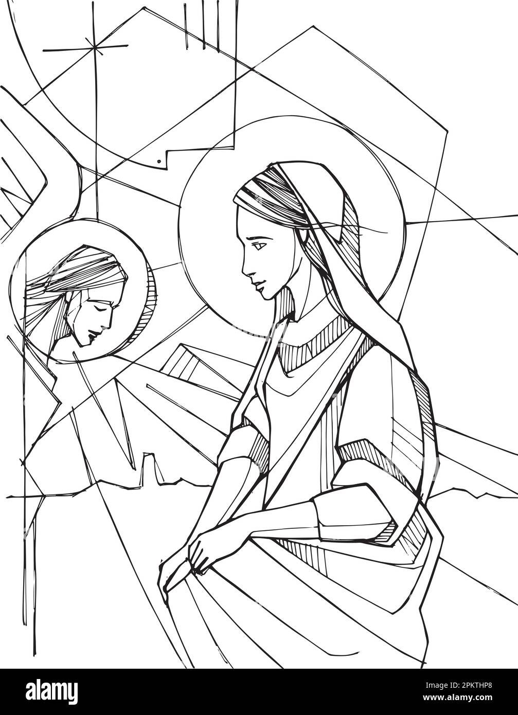 Mary women Stock Vector Images - Alamy