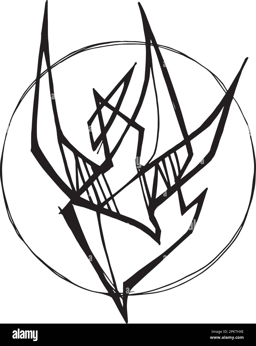 Hand drawn vector illustration or drawing of the holy spirit and flame ...