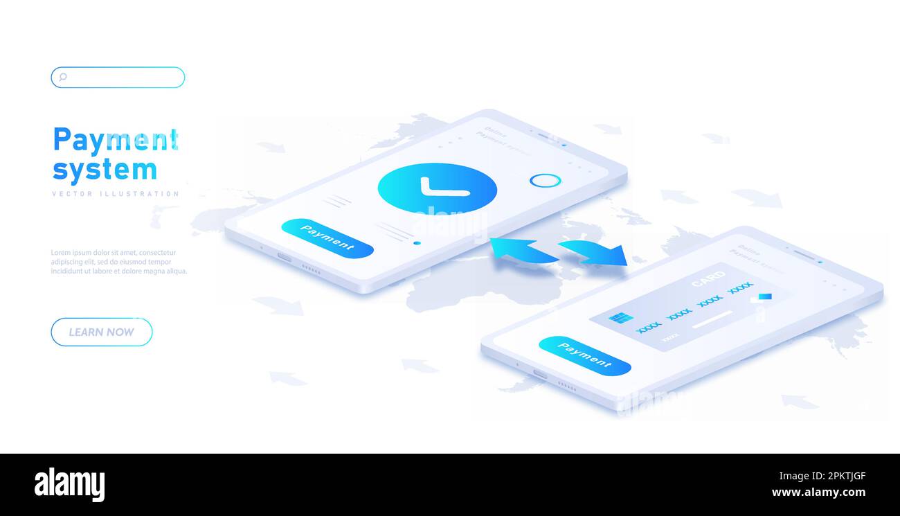 Mobile payment banner nfc Stock Vector Images - Alamy