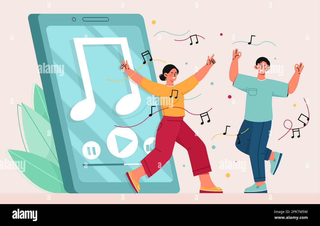 Listen and sing Stock Vector Images - Alamy