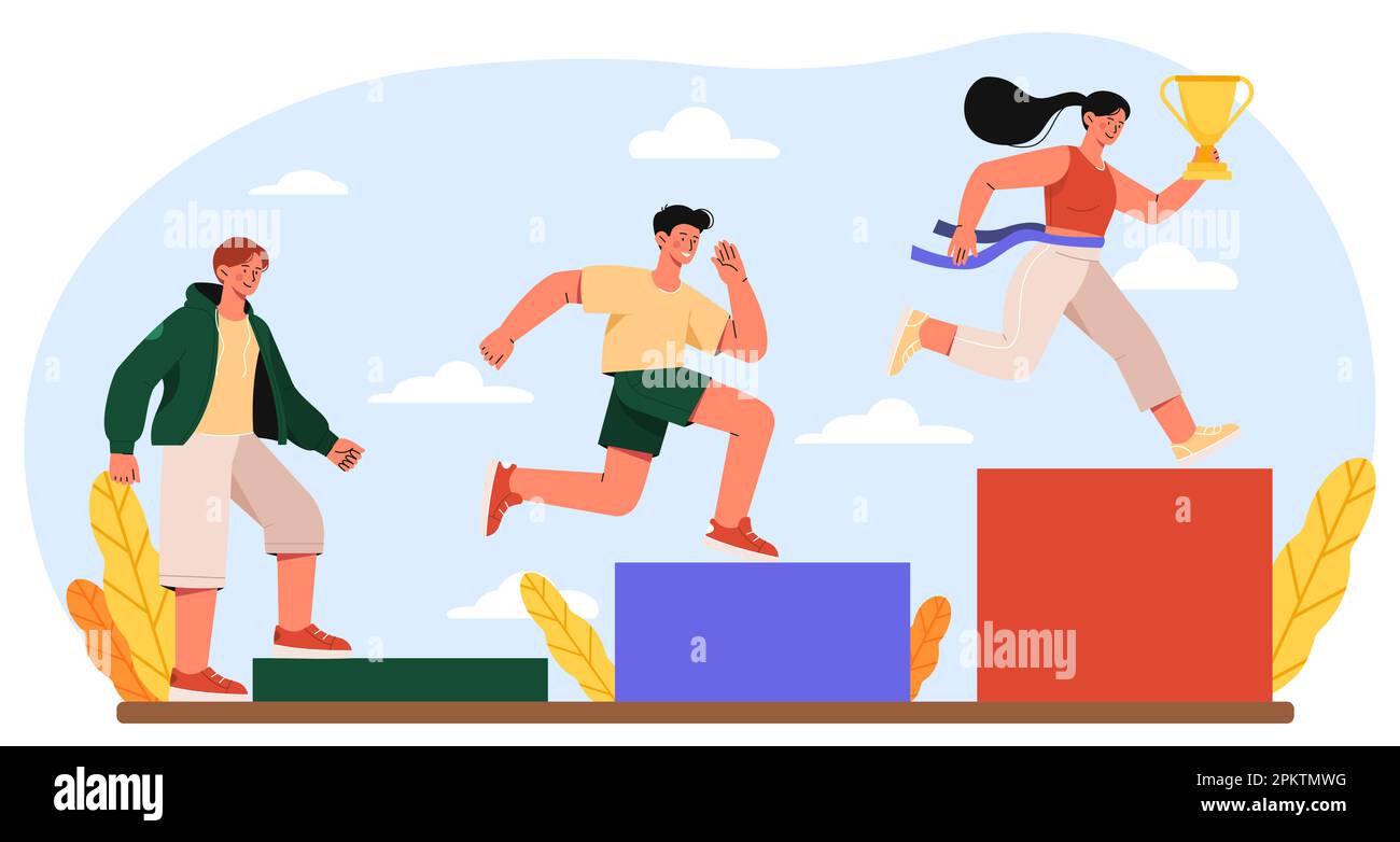 Winner on podium Stock Vector Image & Art - Alamy