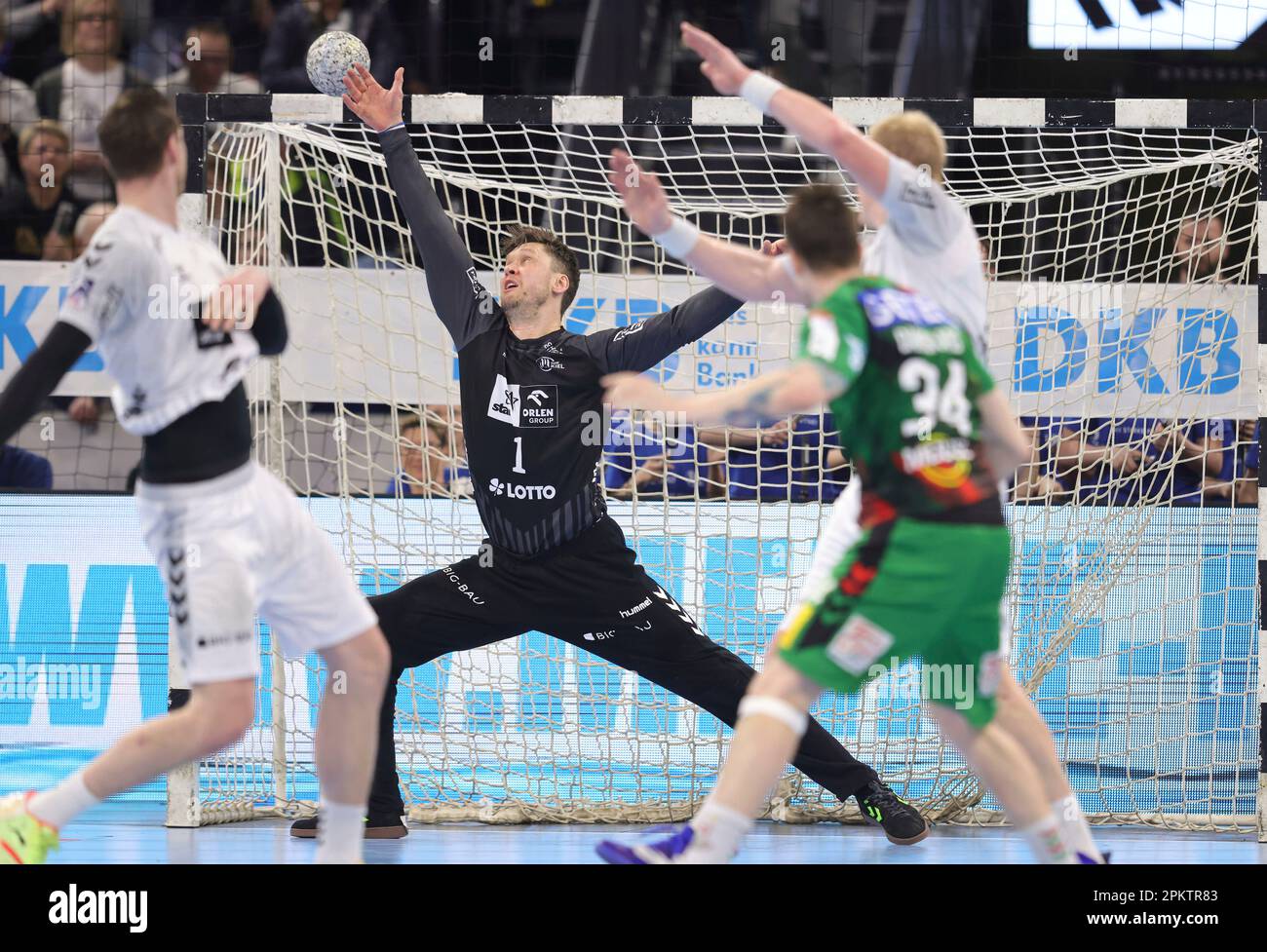 Keel, Deutschland. 09th Apr, 2023. firo: April 9th, 2023 handball ...