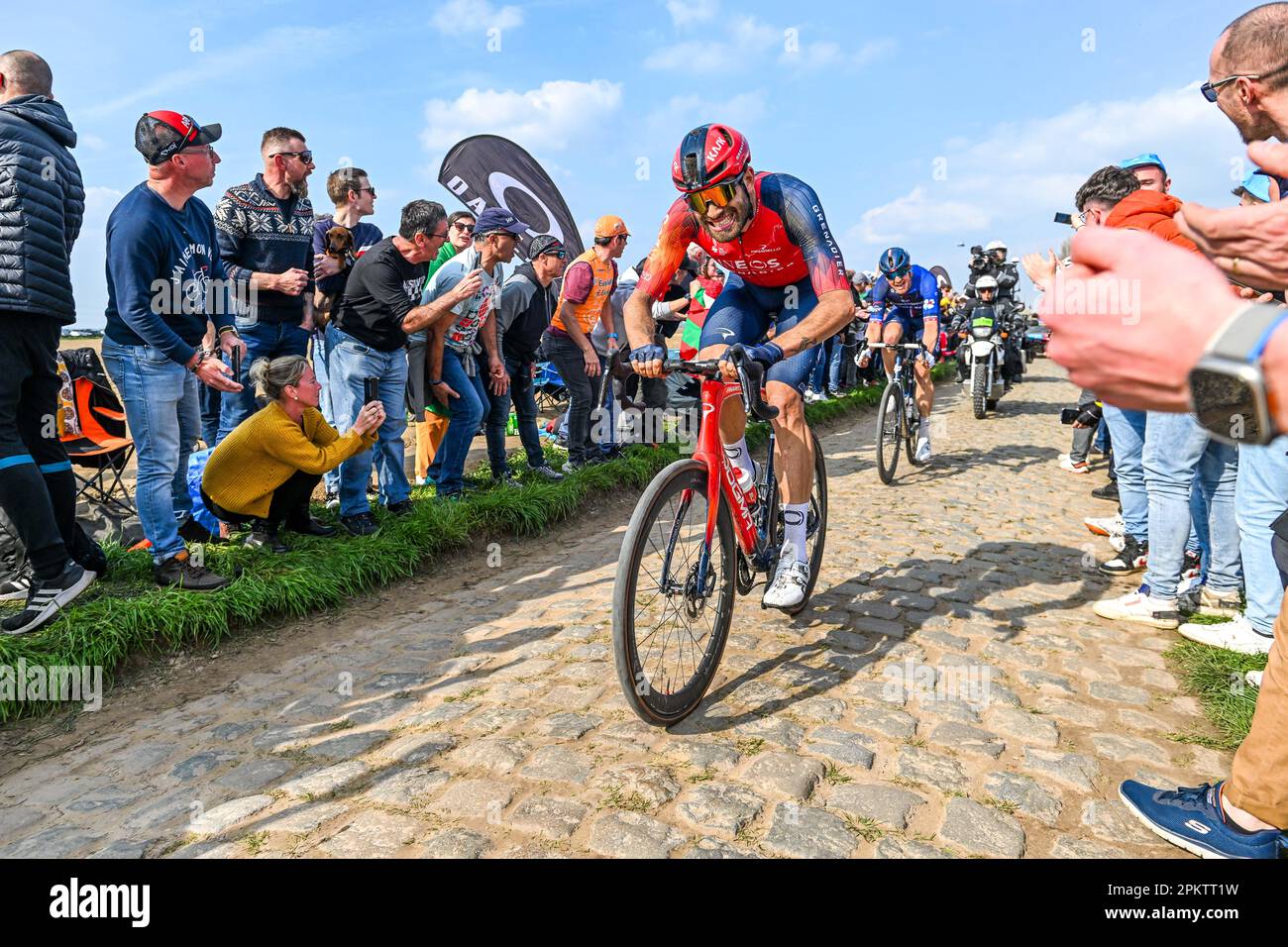 Gruson, France. 09th Apr, 2023. Filippo Ganna from team INEOS ...