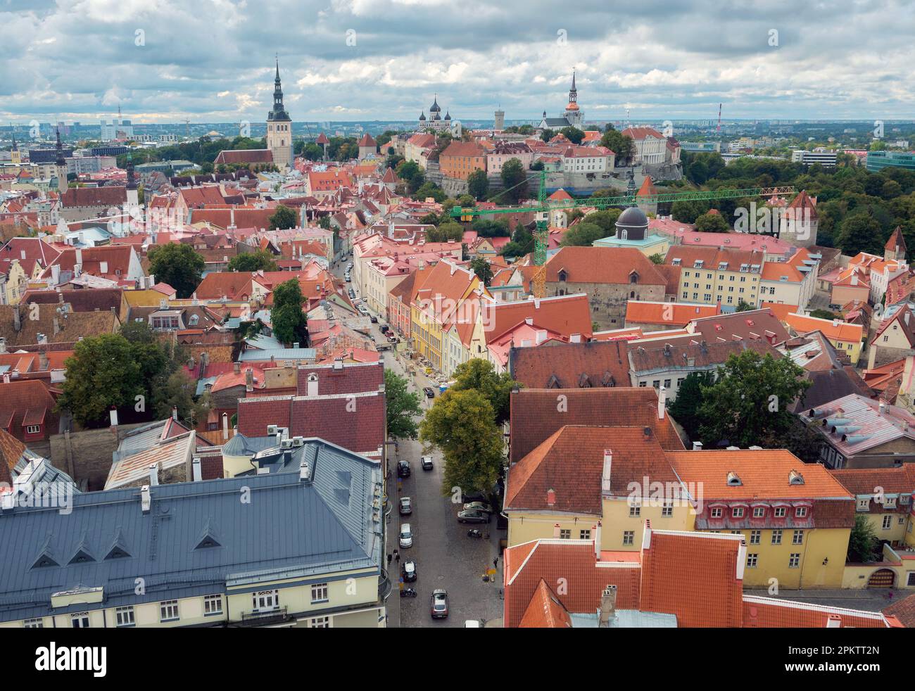 Tallinn city center, view from above Stock Photo - Alamy