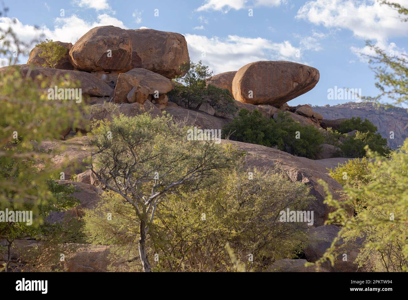 scenic view of rock formation in erongo region of namibia Stock Photo ...