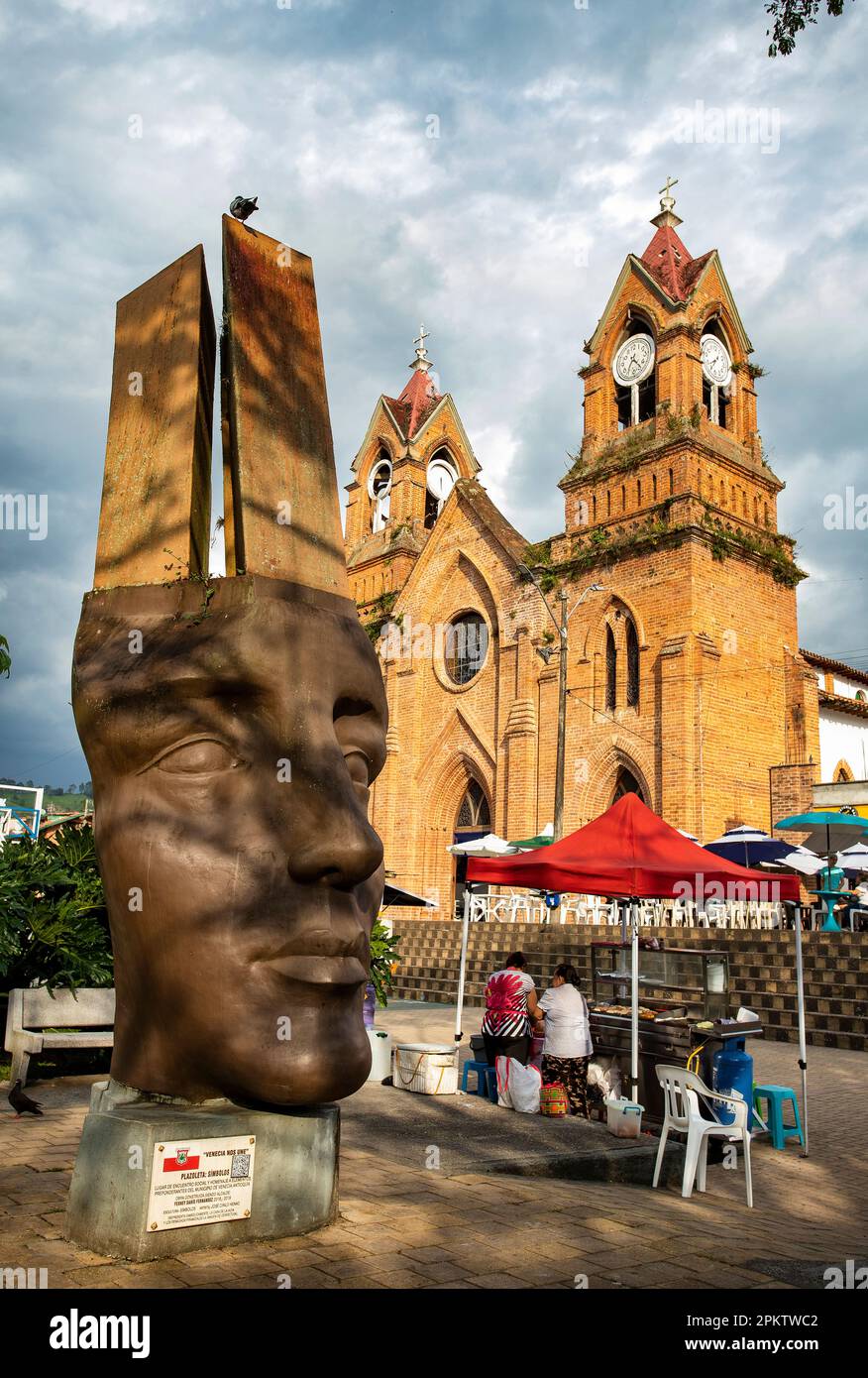 Venecia, Antioquia - Colombia - April 05, 2023. Church of Saint Joseph ...