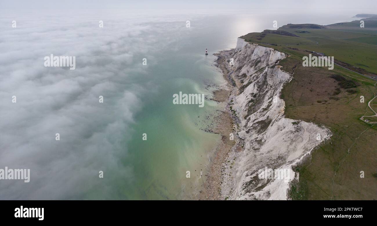 Beachy Head Lighthouse is a lighthouse located in the English Channel ...