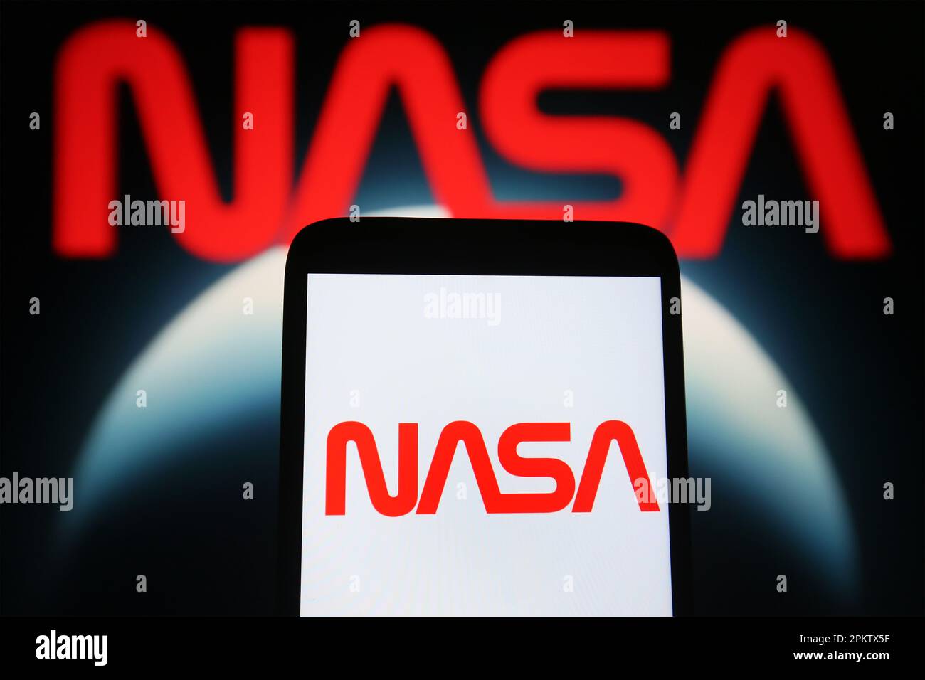 In this photo illustration, NASA (National Aeronautics and Space ...