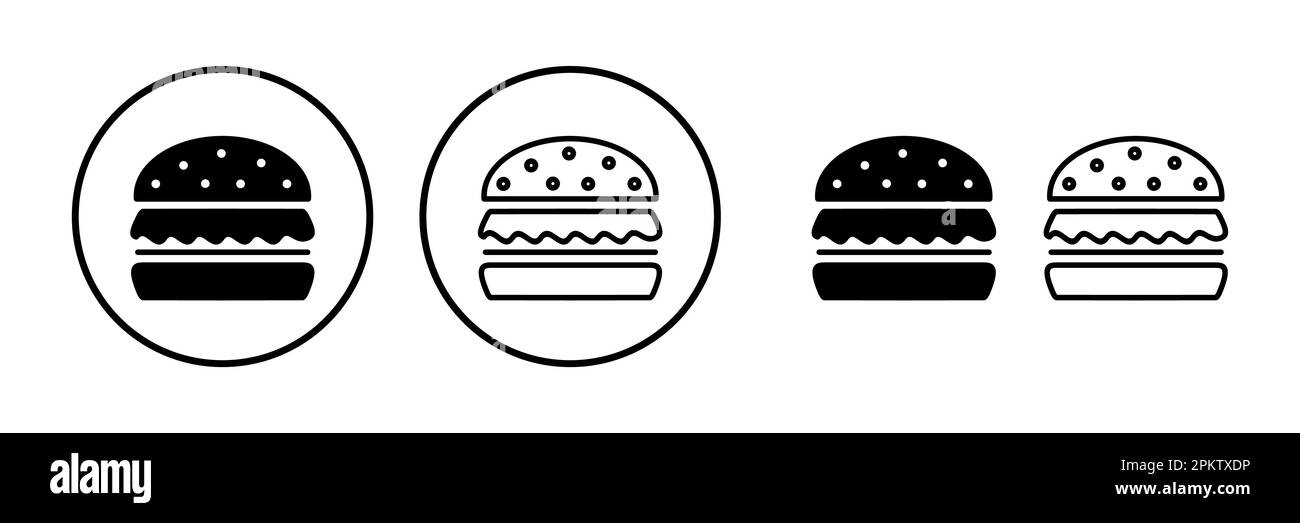 Burger icon vector. hamburger logo icon. fast food icon Stock Vector ...