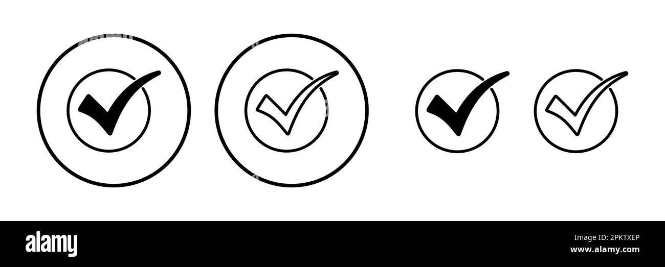 check icon vector. check mark icon. check list button icon Stock Vector Image & Art - Alamy