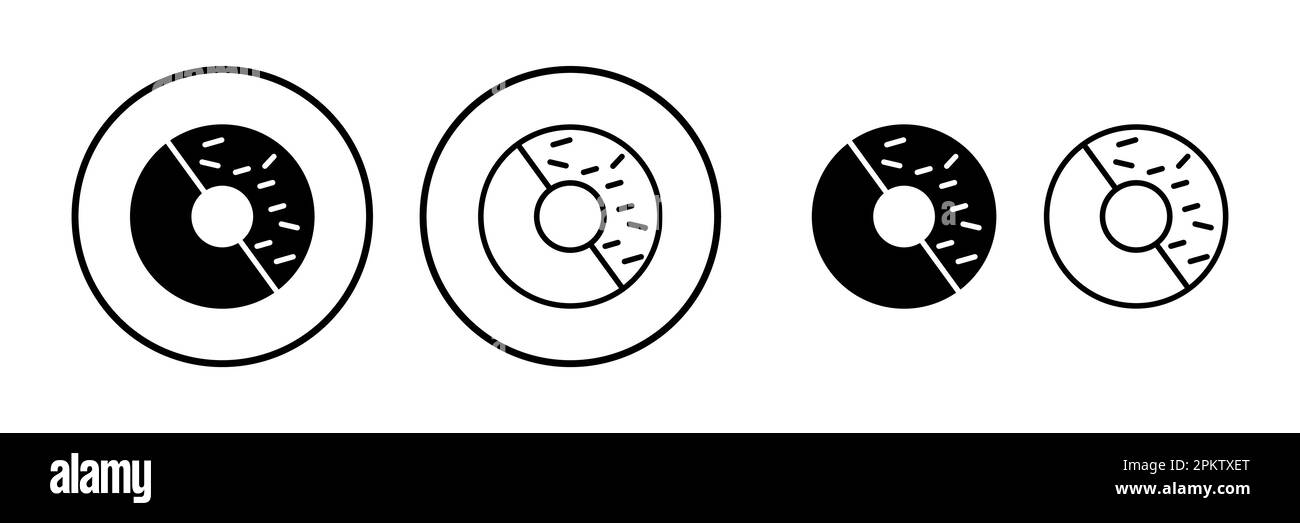 Donut icon vector. doughnut icon. donut logo Stock Vector Image & Art ...