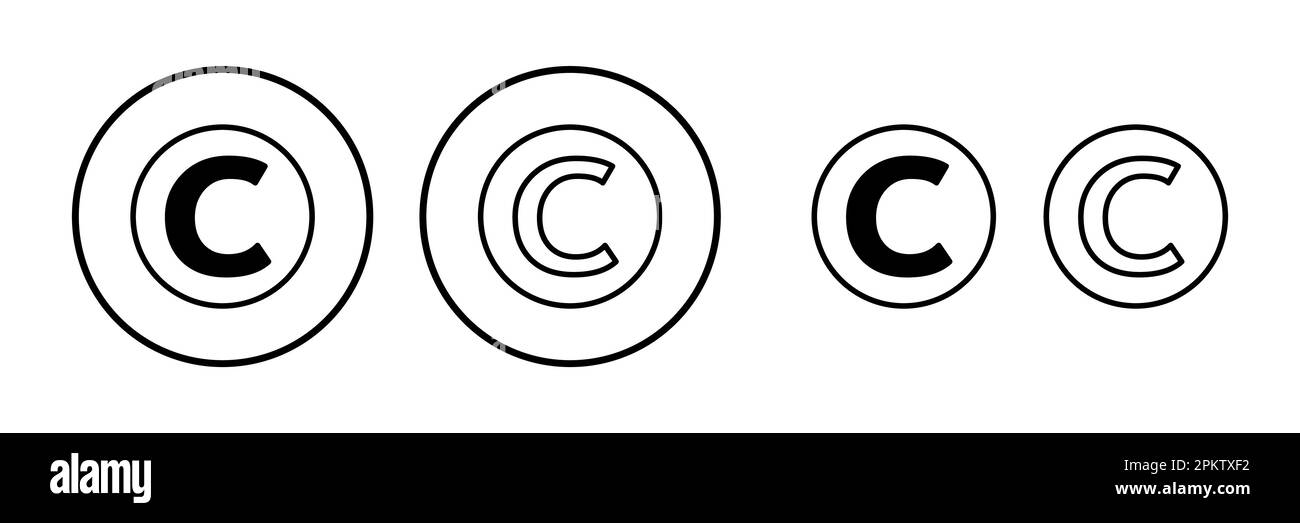 Copyright icon vector. copyright symbol Stock Vector Image & Art - Alamy