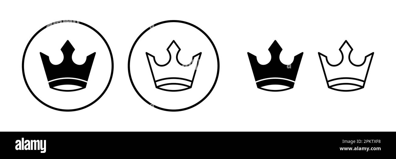 Crown Icon vector. Crown symbol for web site design Stock Vector Image ...