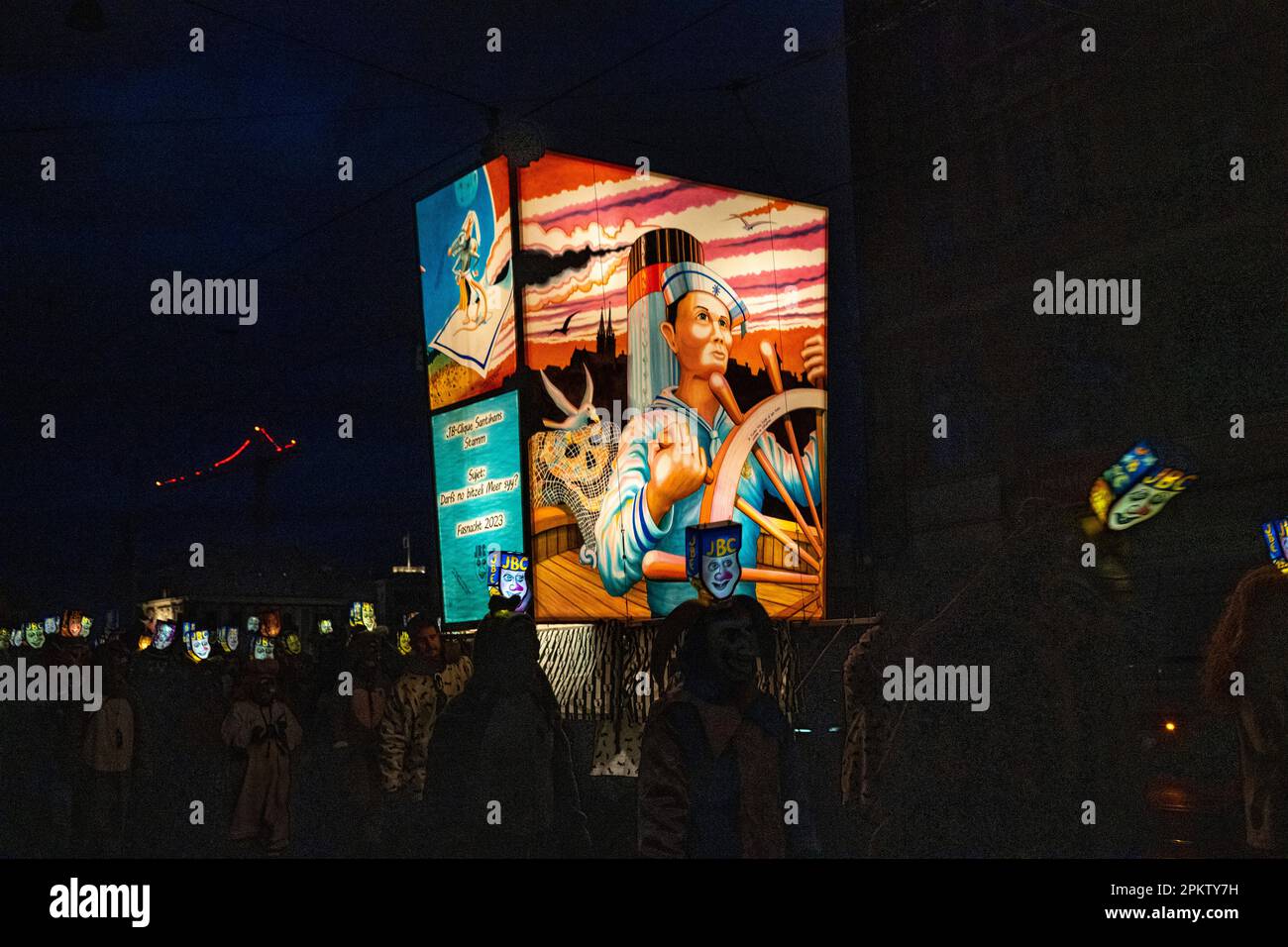 head and parade lanterns Monday morning at the Basel Fasnacht ...