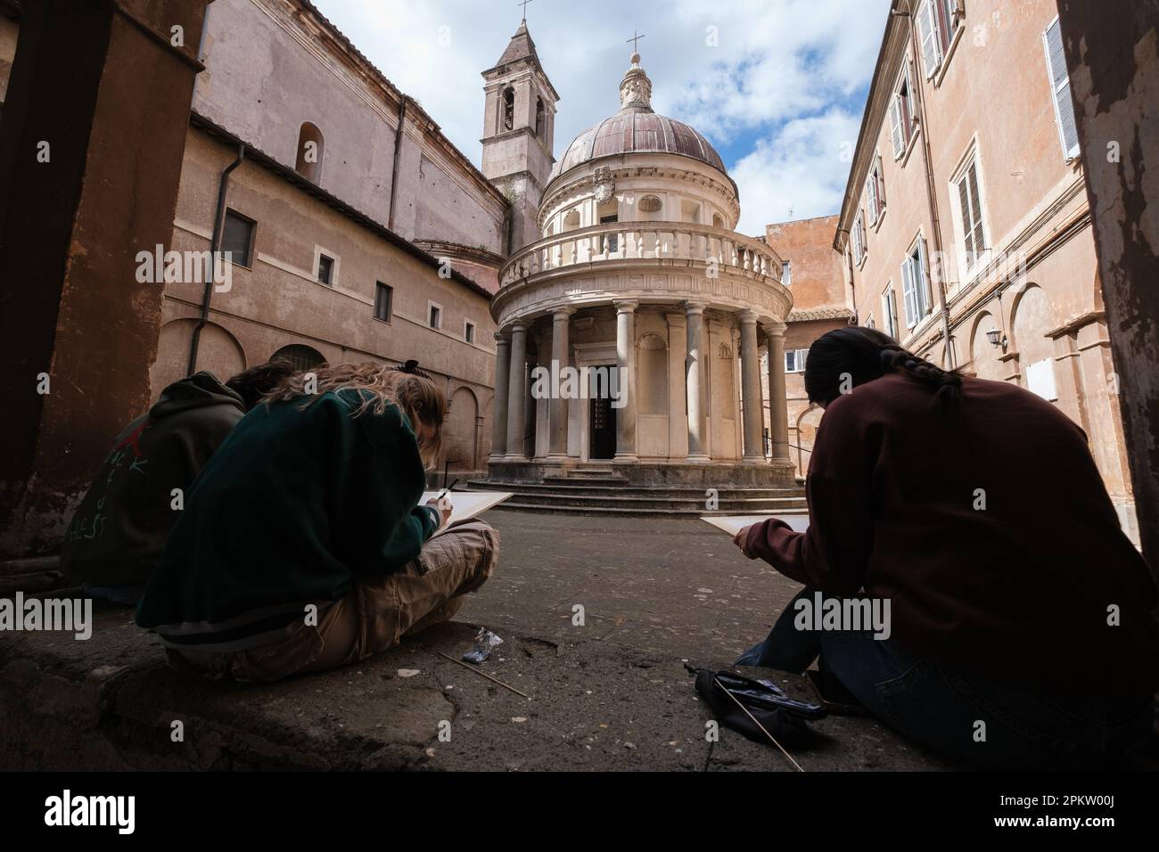 Rome, Italy. 9th Apr, 2023. The temple of San Pietro in Montorio in the ...